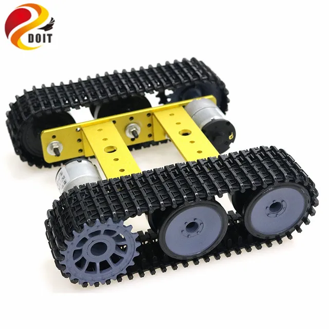 Mini TP100 Aluminum Alloy Tank Robot Chassis Caterpillar Platform With ...