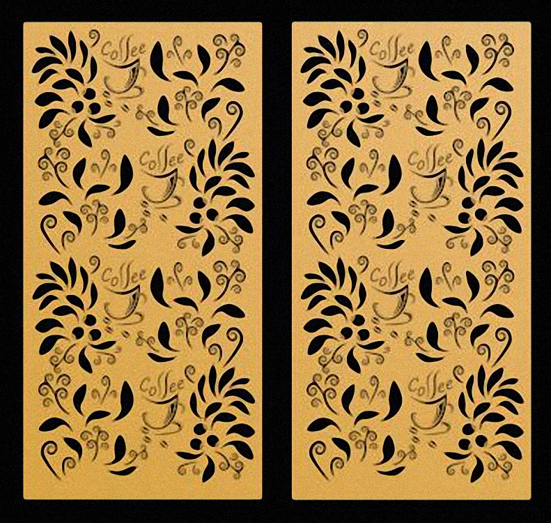 5 items Wall Panels 2d models for cnc in DXF file format Picture DXF ...