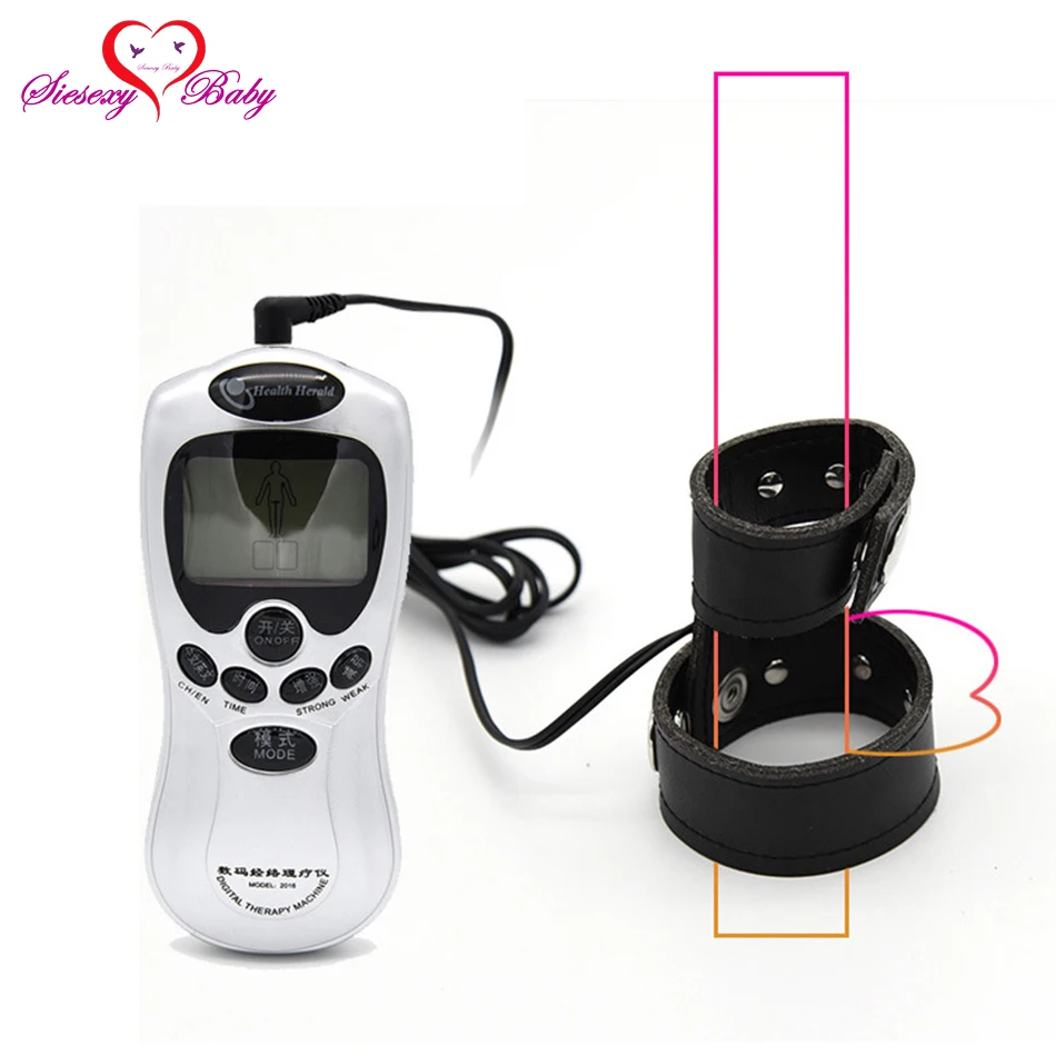 Electro Pu Penis Ring Electric Shock Profectional Single Output Host