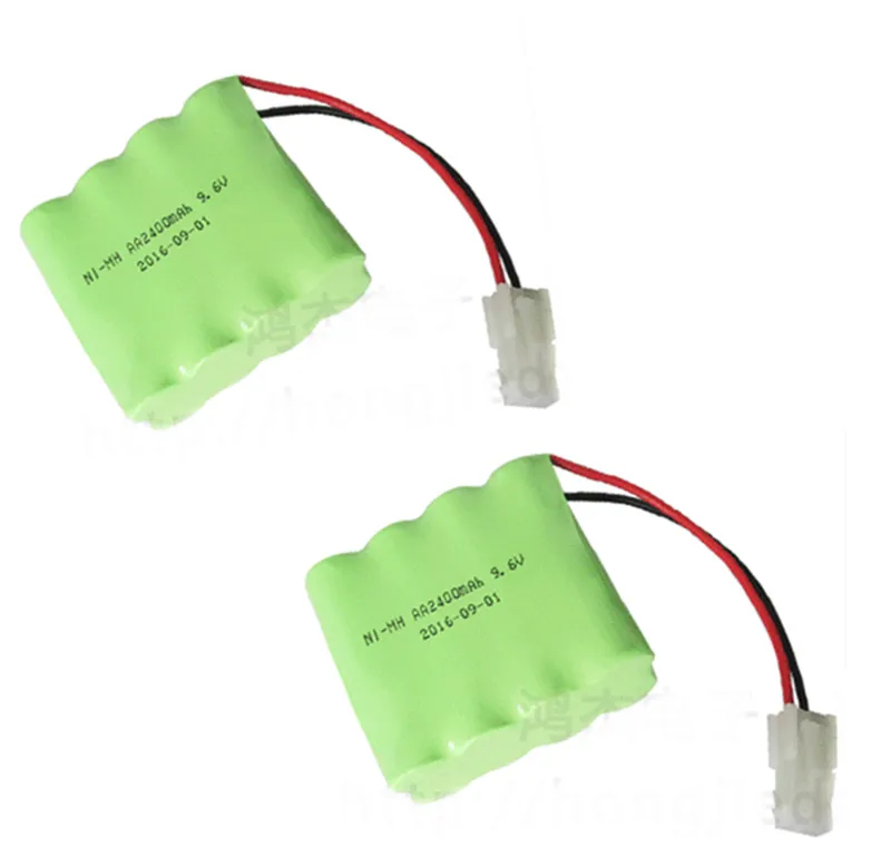 2pcs 2400mah ni mh bateria 9.6v rc battery 9.6v nimh battery 8x aa size ...