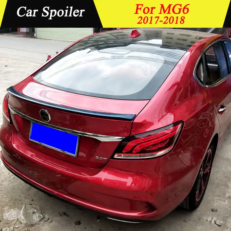 For Morris Garages MG 6 Body kit spoiler 2018 2019 MG6 DC ABS Rear lip ...