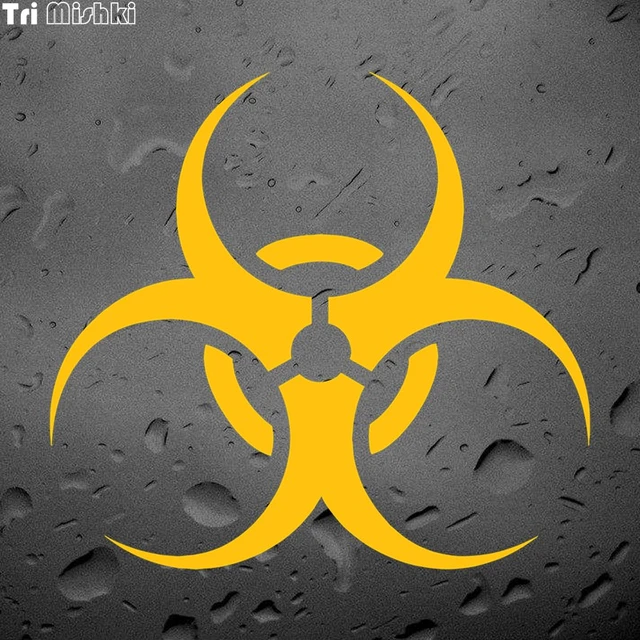 Zombie Biohazard Symbol Tattoo