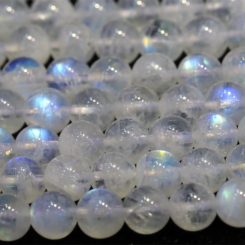 Genuine-High-Quality-Flash-Blue-Light-Moonstone-Round-Loose-Stone-Beads ...