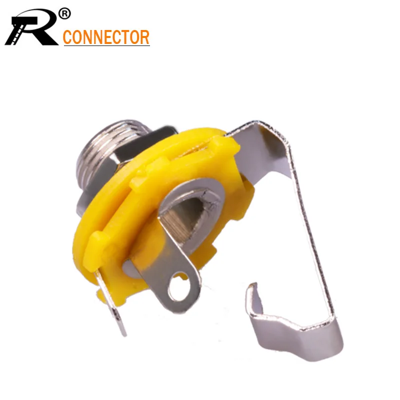 6.35mm 1/4" Mono Chassis Socket Jack Female Panel Mount Solder ...