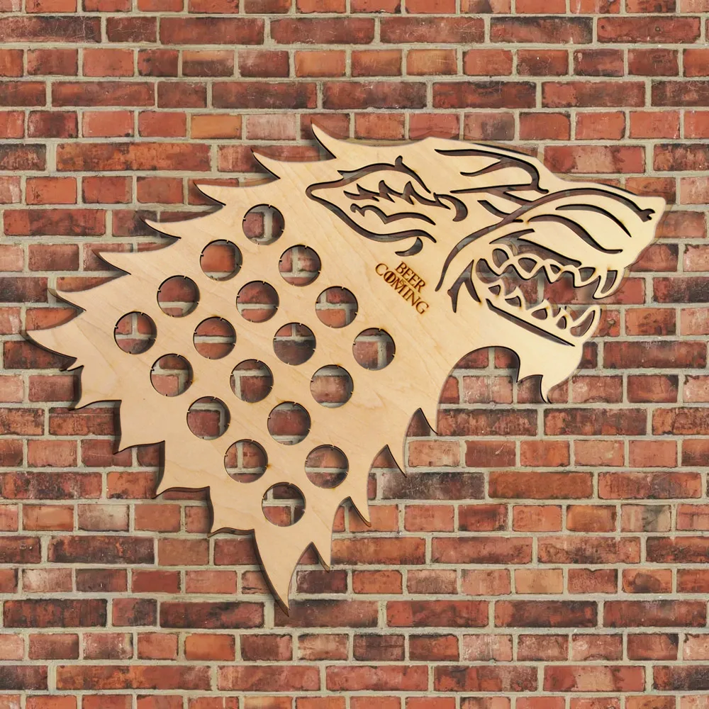 Unique Design Game Wolf Head Beer Cap Map Display Map Gift Collection ...