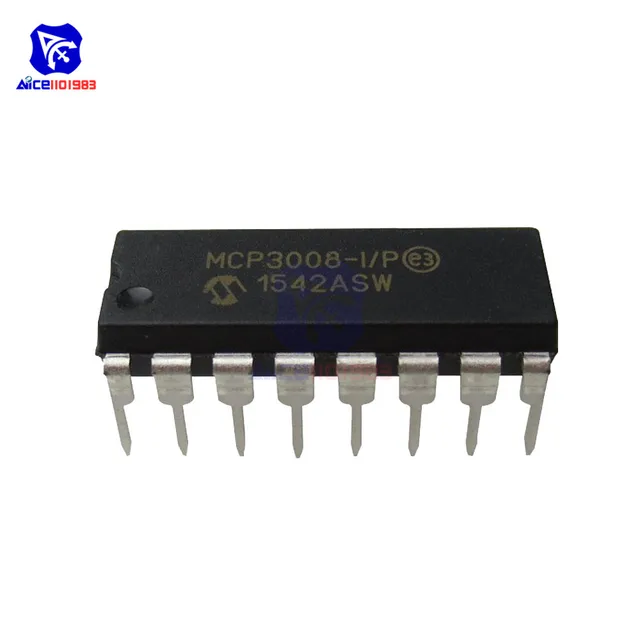 Arduino Relay Opto MCP3008 8-Channel 10-Bit ADC Converter (SPI ...