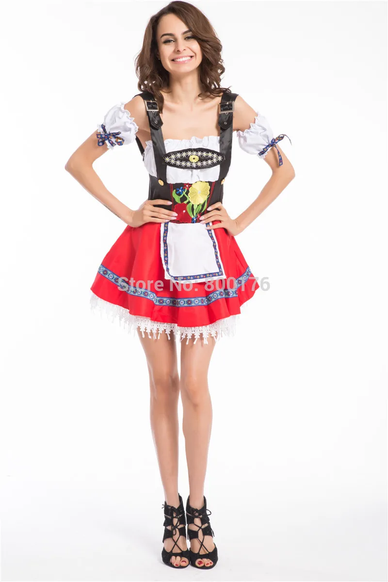 Free Shipping High Quality Red Blue Sexy Adult Halloween Oktoberfest