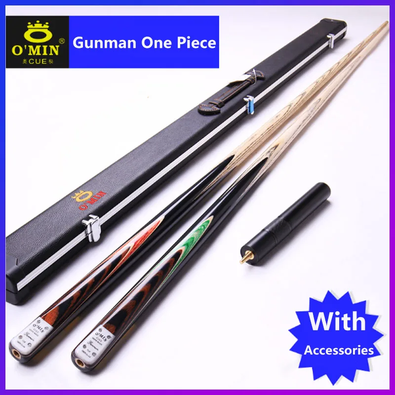 2019 Handmade Gunman O'min One Piece Billiards Snooker Cue 9.5mm 10mm ...