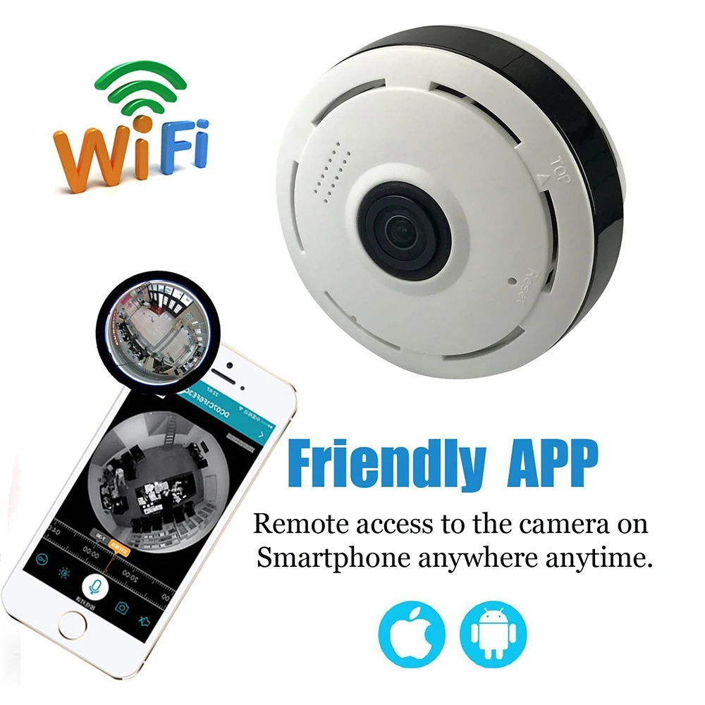 CCTV 1.3MP 960P IP Camera Panoramic 360 Degree Indoor Wireless WiFi ...