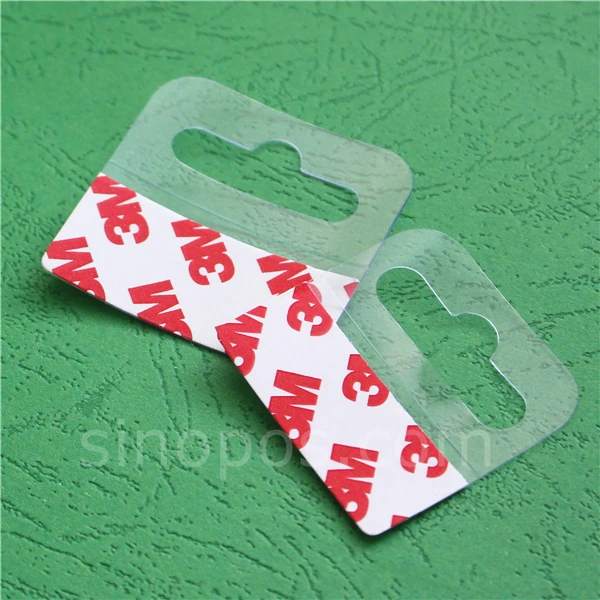 Bulk Hang Tabs With Euro Hole Adhesive, black clear hanging tab ...