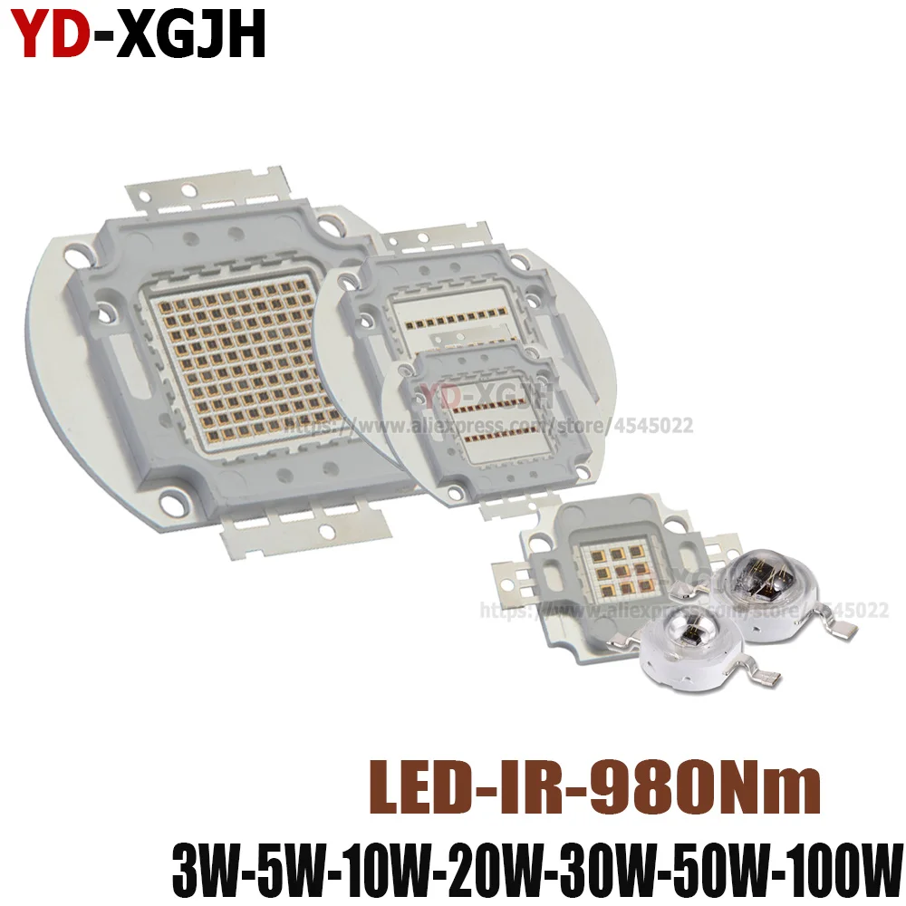 High Power LED Chip 730NM 800NM 805NM 850NM 940NM 980NM Infrared ...
