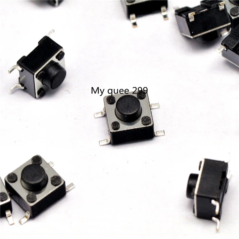 100pcs Push Button Switch 6*6*5 Tact Switch Tactile 6x6x5 SMD SMT ...