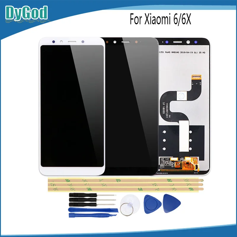 DyGod LCD Display For Xiaomi Mi A2 6X Touch Screen Phone Lcds Digitizer ...