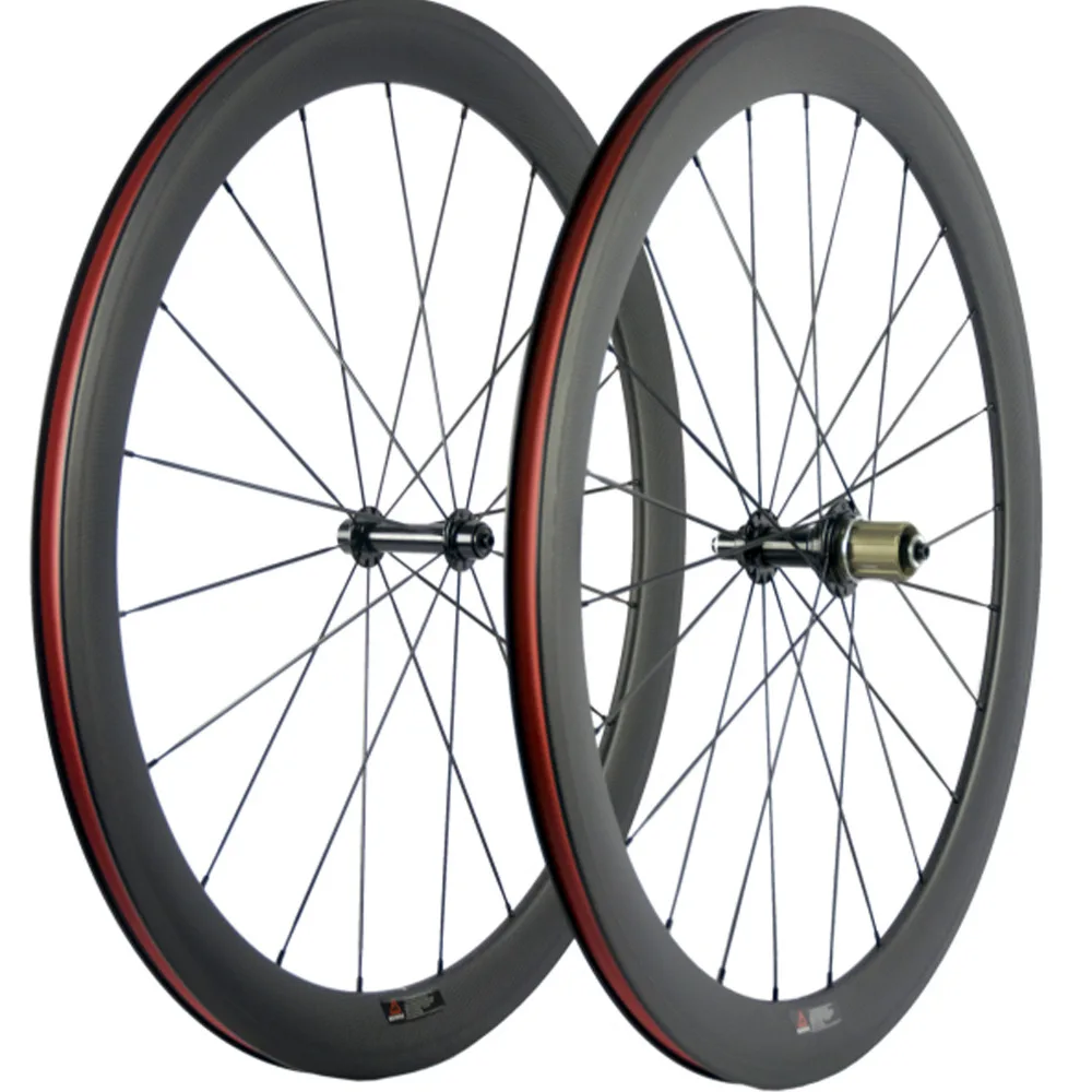 Carbon Tubless Road Bike Wheelset 50mm Chinese Carbon Wheels 3k Matte ...