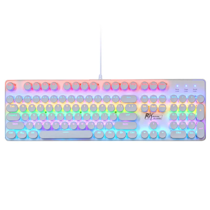 DIY Retro steam punk mechanical keyboard with 104 keys keycap for ...