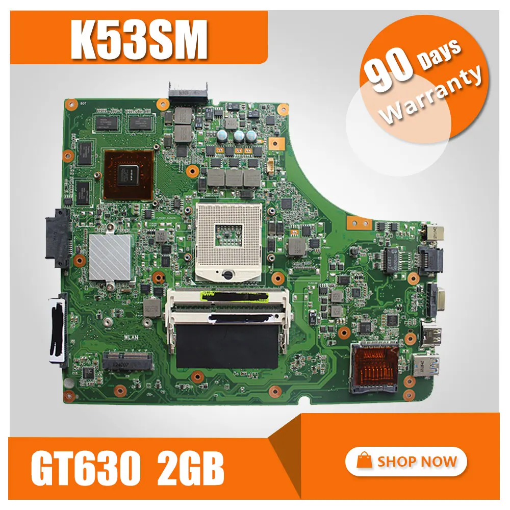 Original K53SM motherboard para A53S K53SV X53S portátil GT630M 2 GB ...