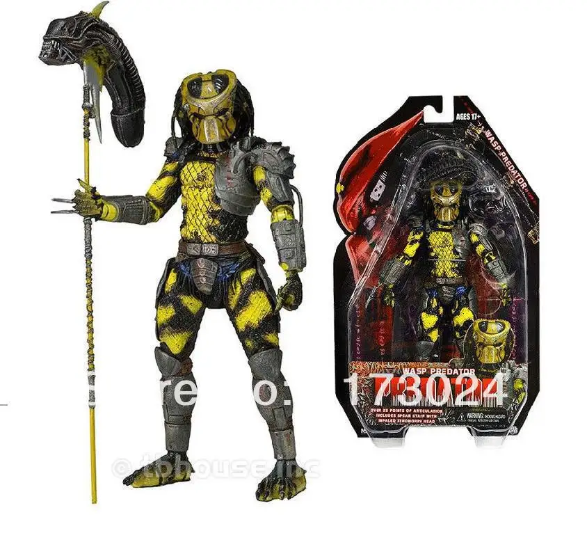 Famosa Película de Terror Wasp Predator NECA Predators Serie 7 "PVC ...
