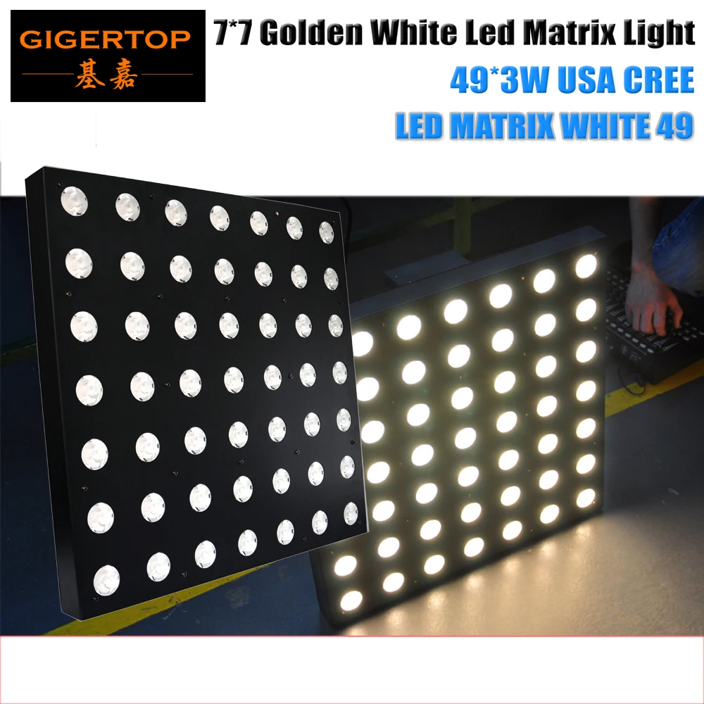 High-Quality-7x7-Gold-Warm-White-COB-Led-Matrix-Light-49-Head-Flat-Beam ...