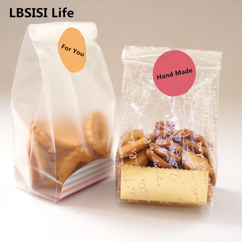 Lbsisi 20sets Christmas Gift Bag Cookie Candy Bags Plastic Bag Lollypop ...