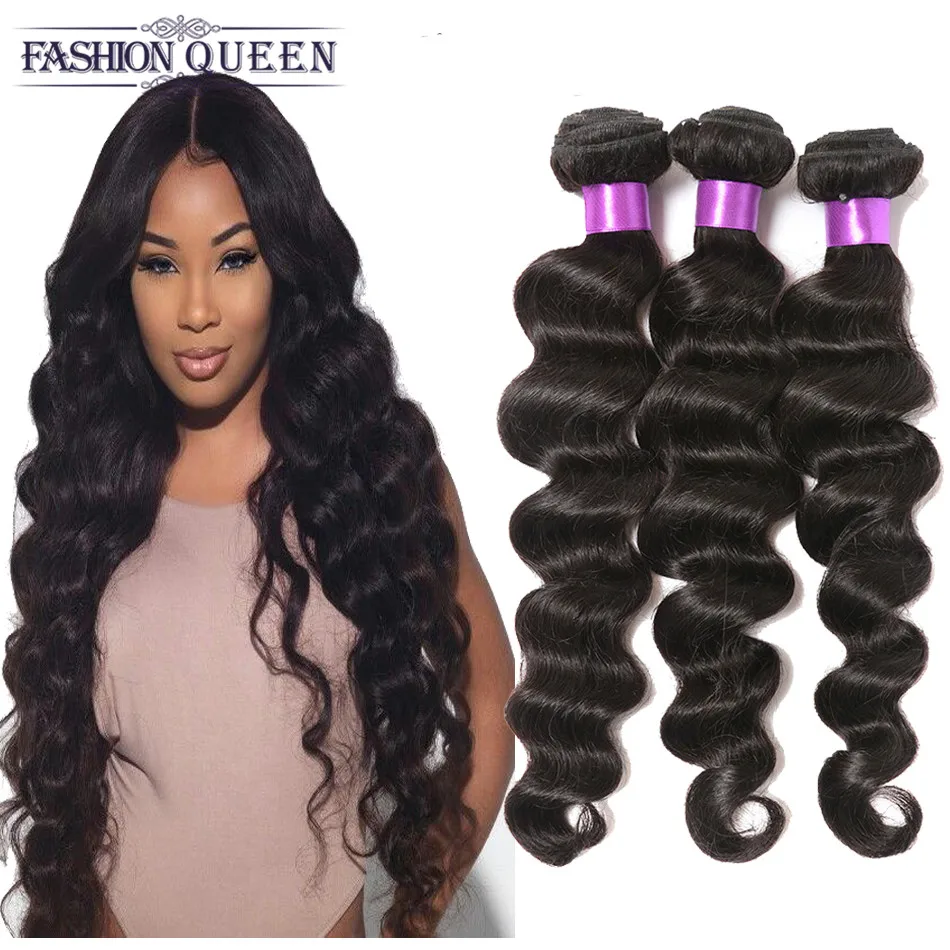 7A Peruvian Virgin Hair Loose Wave Virgin Peruvian Loose Wave 4 Bundles ...