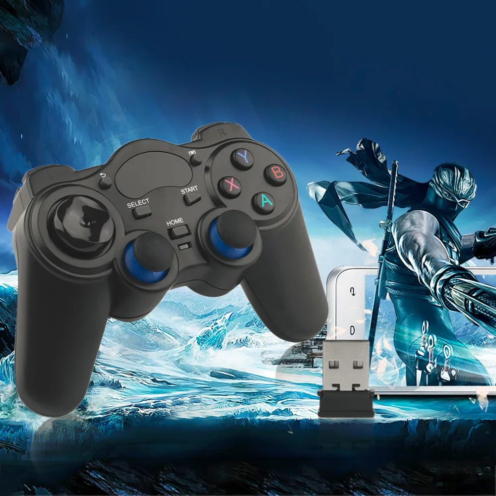 Professional 2.4GHz Wireless Game Pad Joypad Controller Handle Gamepad ...