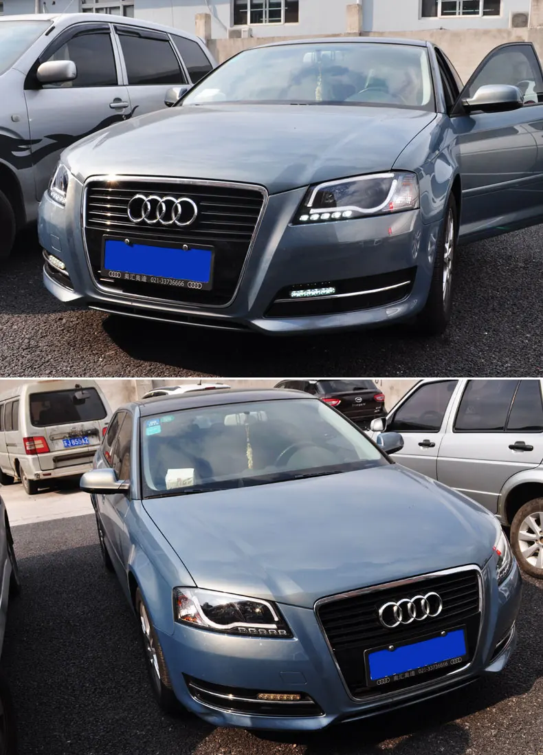 A3 Headlights 2008-2012 S3 Sedan Hatchback Headlight Drl Hid Head Lamp ...