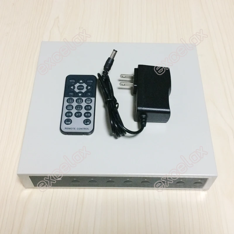 4 Channel BNC Quad Processor 4CH Video Splitter Multiplexor Color Quad ...