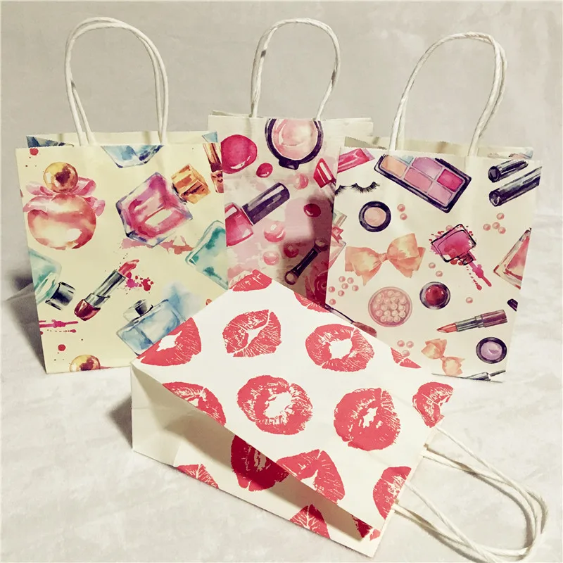 20pcs Perfume/Cosmetics/Mouth Lips Design Paper Gift Bag with Handles ...