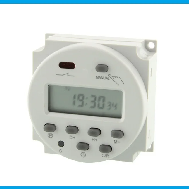 Temporizador Digital electrónico LCD programable, contador de día/hora ...