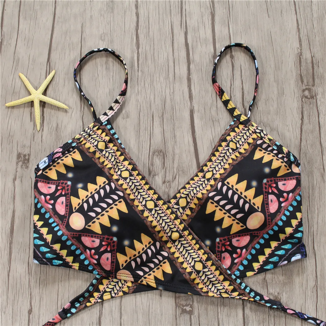 FREE SHIPPING 2019 Aztec Swim Wear String Strappy Brazilian Bikini ...