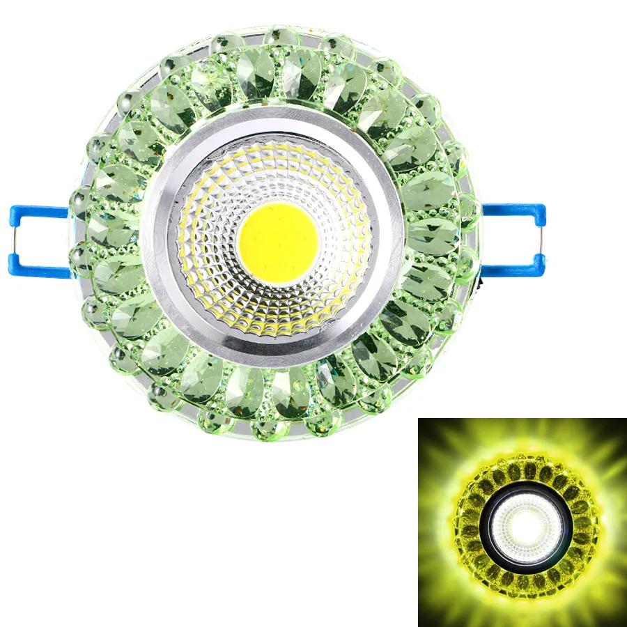 4W Dimmable resin recessed ceiling led downlight COB colorful side ...