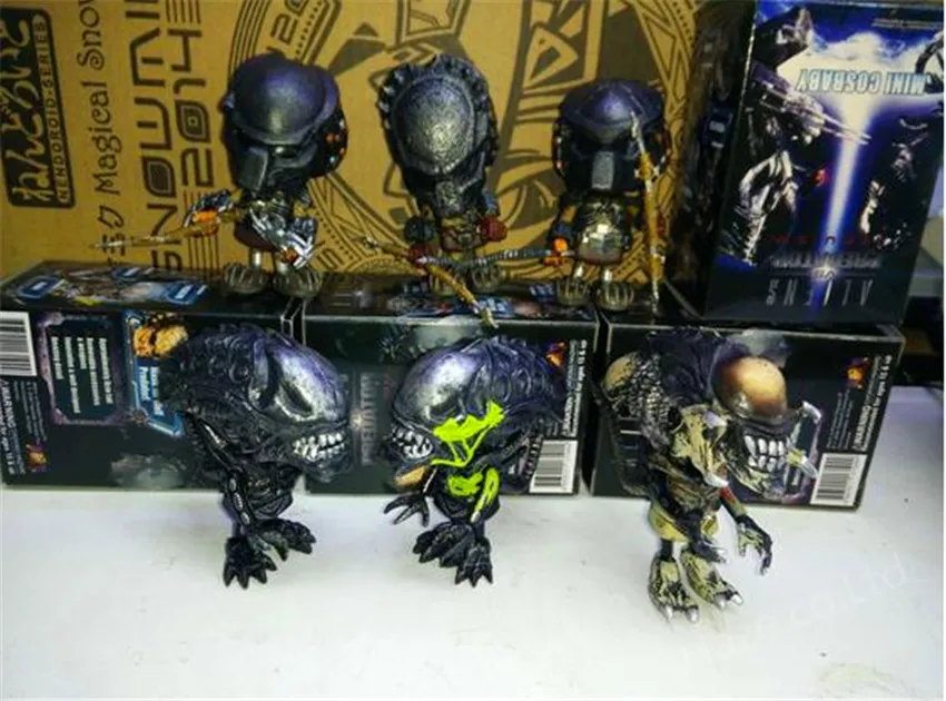 6pcs New COSBABY AVP Alien WOLF PREDATOR Figure Model Toy|figure toy ...