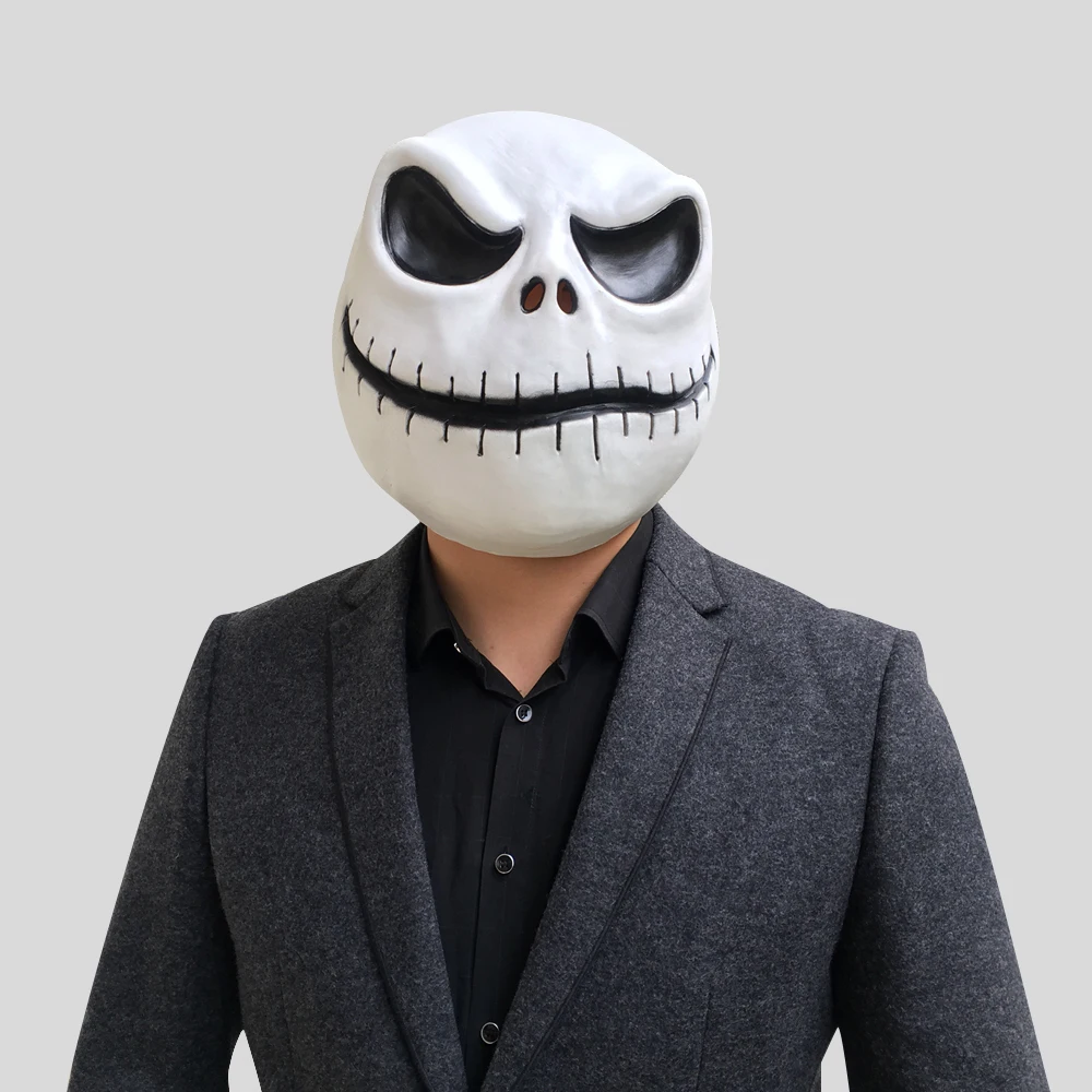 The Nightmare Before Christmas Jack Skellington Full Head Cosplay Mask ...