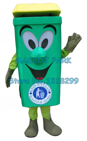 Waste Ash Bin Mascot Costume For Adult Environment Protection Cartoon ...