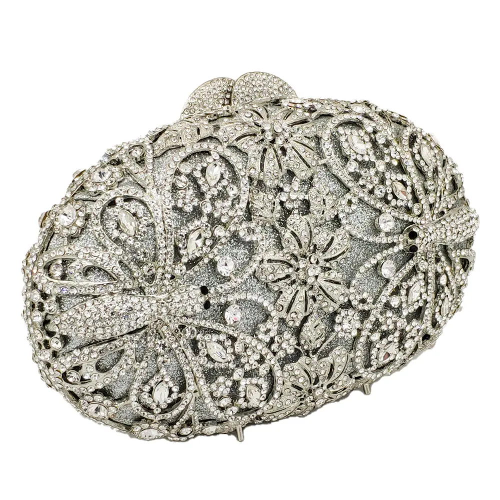 Dragonfly Crystal Bridal Clutch Bridal Clutch Obviously Fab