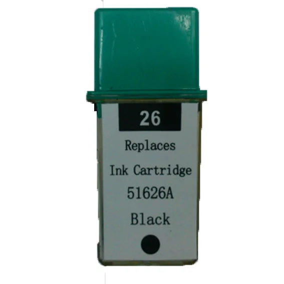 (2 개 검정/lot) HPs Deskjet Plus Deskjet 400 420c 에서 HP26 51626A 용 재생산 잉크 ...