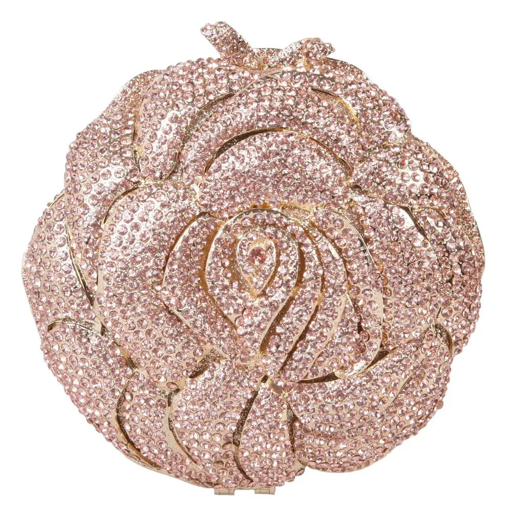 Flower Rose Rhinestone Women Clutch for Bridal Crystal Evening Bags ...