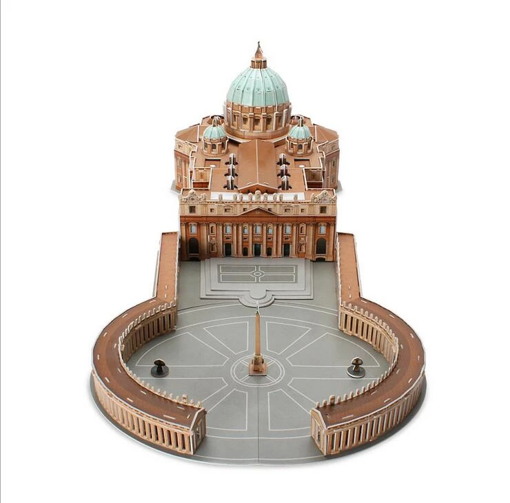 3d 퍼즐 종이 모델 어린이 선물 diy 장난감 st. peter의 basilica vatican papal basilica ...
