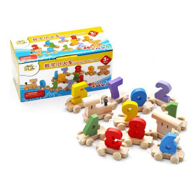 Woodendigital Small Train Toys,drag The Toy,children's Intelligence ...