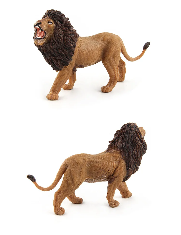 LittLove African Wild Animals Lions Action Figures Toys High Quality ...