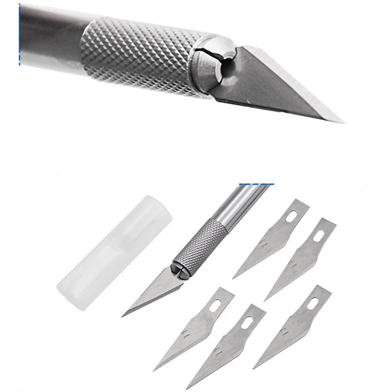 6 Blades Craft Artwork Cutting Knife Stencil Scoring Hobby Chiseling ...
