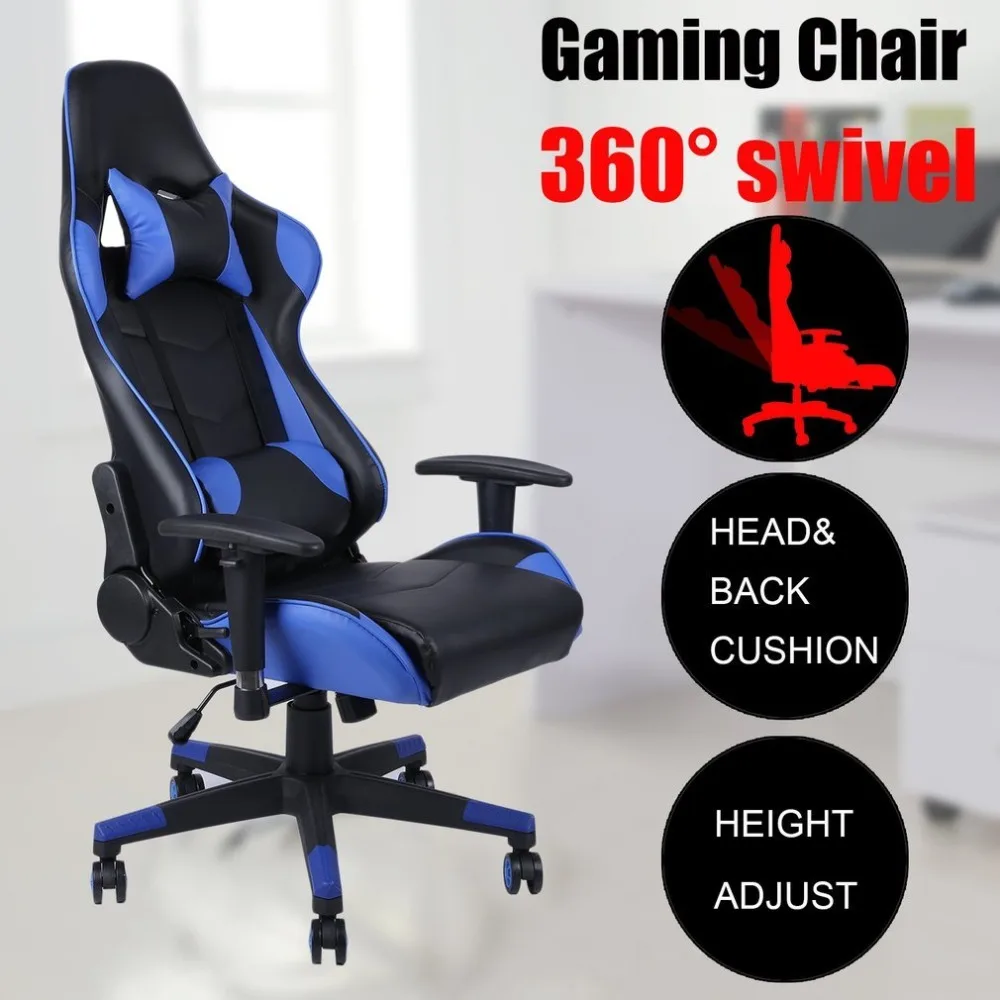 Racer Ergonomic Gaming Chair High Back Computer Office Chair With ...