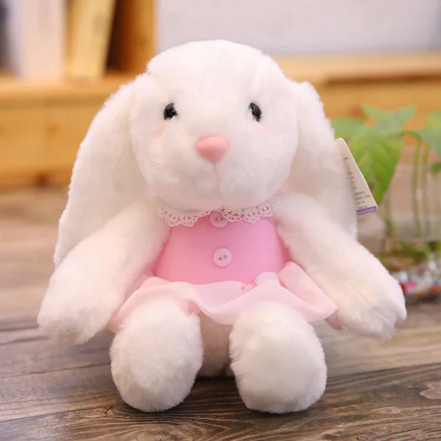 1PC Cute Rabbit Plush Doll 3 Colors Skirt Rabbit Doll Baby Gift Bunny ...