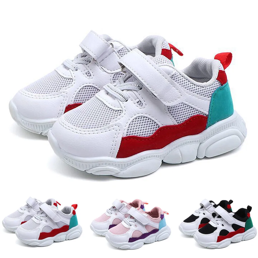 SAGACE Kids Mesh Sneakers Children Boys Girls Spring Solid Sport ...