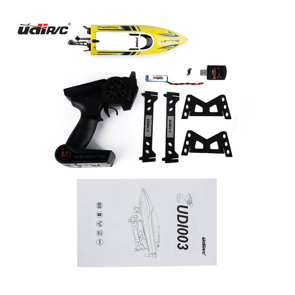 30KM/H RC Boat 2.4G Brushless Racing Boat Electric Mini Airship RC ...