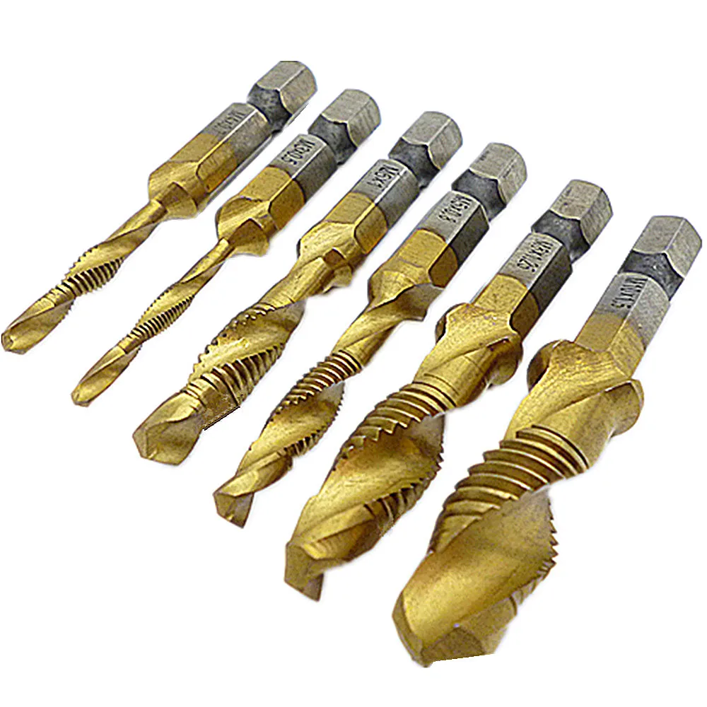 Aliexpress Buy 6pc Drill Tap Combination Bit Set HSS6542 Tap Aliexpress Buy 6pc Drill Tap Combination Bit Set HSS6542 Tap
