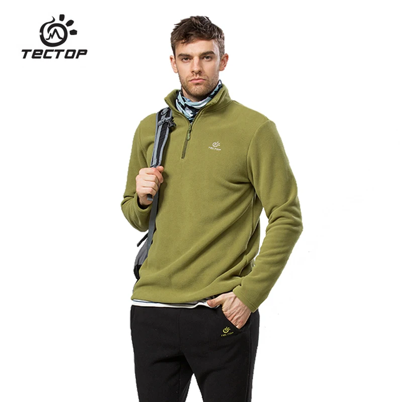 Tectop Chaqueta polar a prueba de viento para hombre y mujer, chaqueta ...