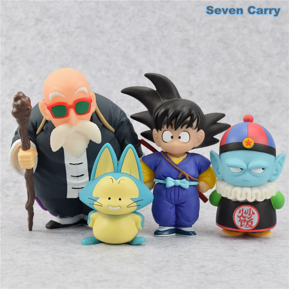 4pcs/set Dragon Ball Z Goku Kuririn Pilaf Master Roshi Child Ver. Pvc ...