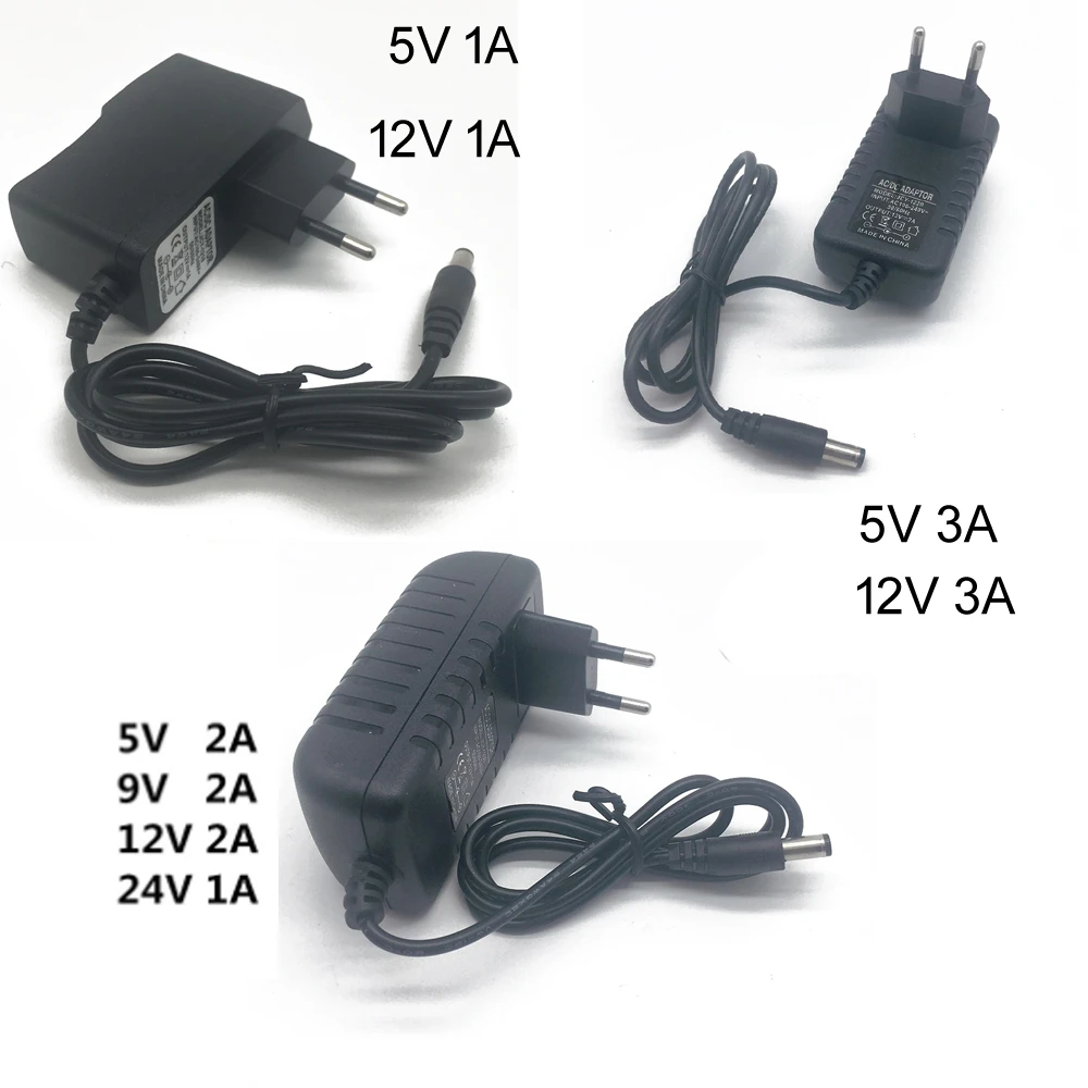 Power Adapter DC 5V 9V 12V 24V 1A 2A 3A Adaptor 220V To 5 V 12 V Volt ...