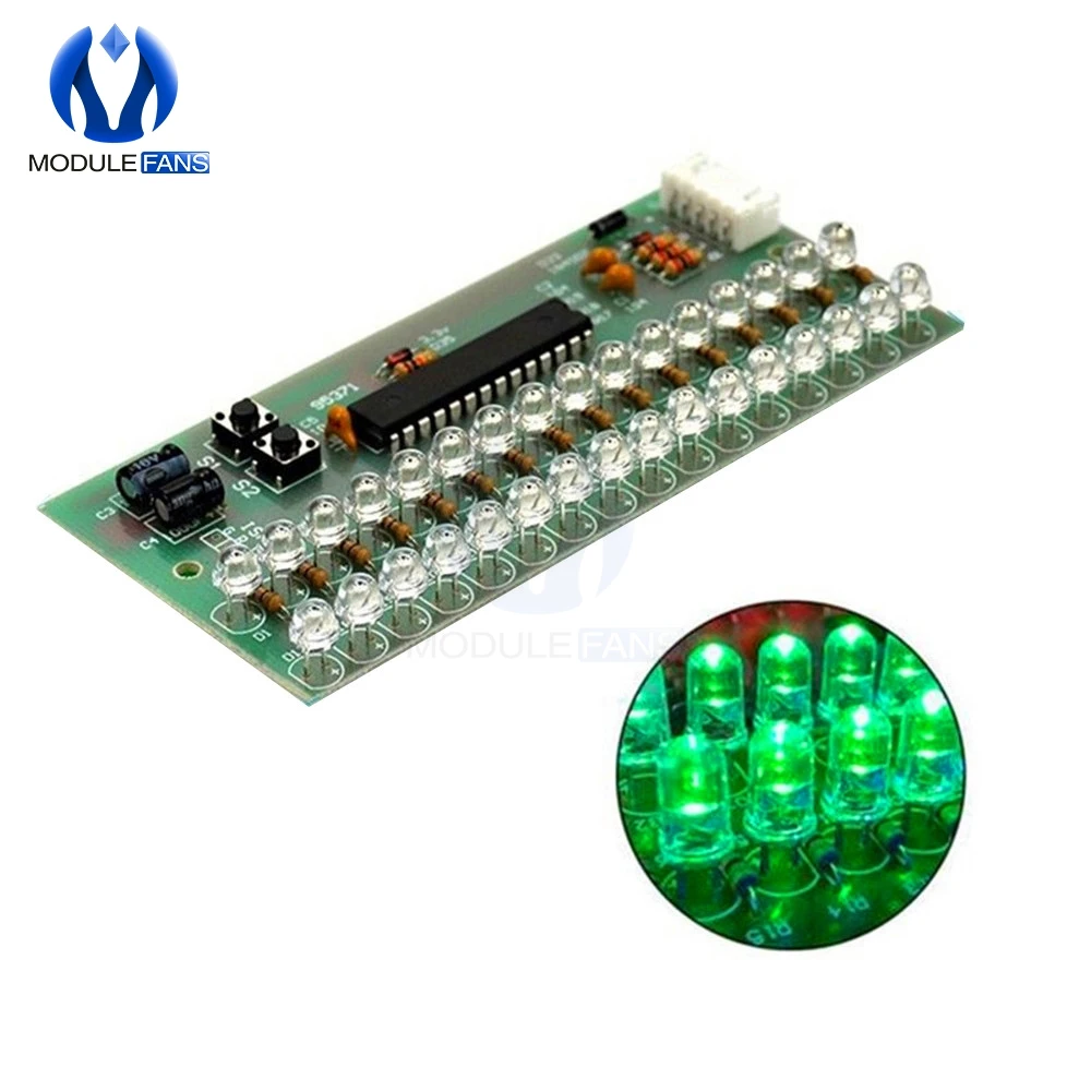 Mcu Adjustable Display Pattern Led Vu Meter Level Indicator Amplifier ...